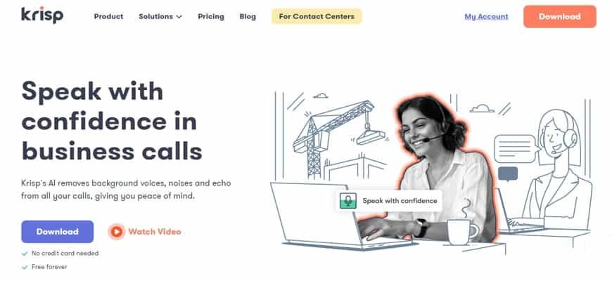 ⋙ Krisp Ai: The Revolutionary Noise-Cancelling AI Technology